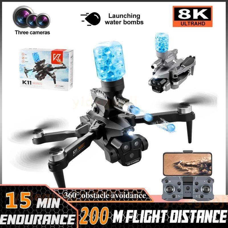 K11Max Dron with Water Bombs Aerial Photography Drone 4K Three Camera ...