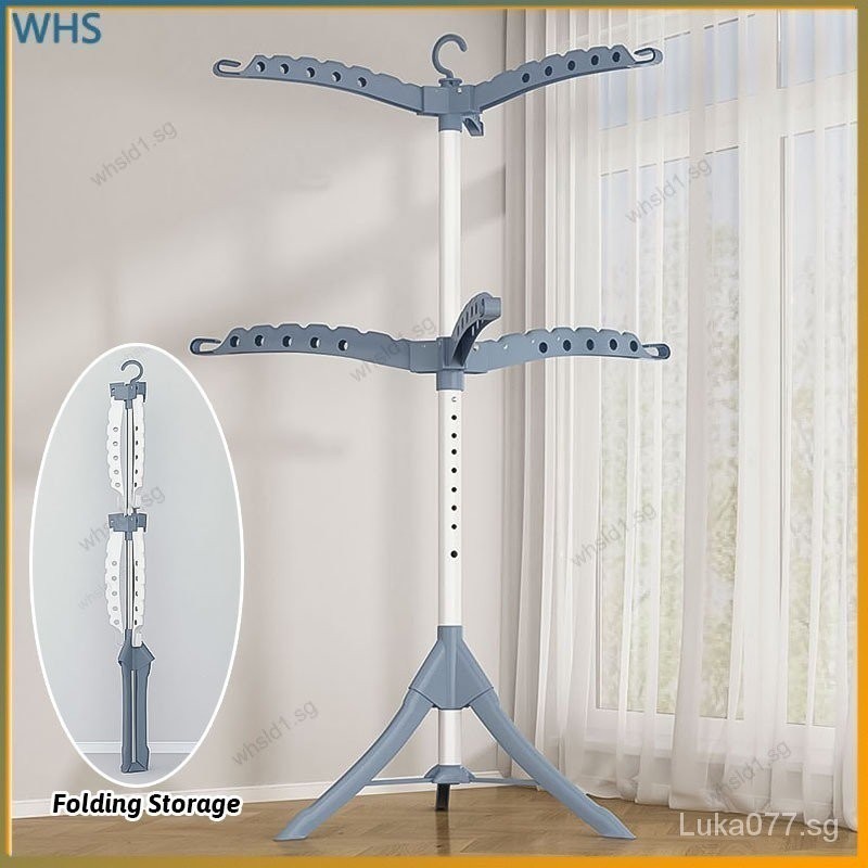 Drying rack floor folding multifunctional indoor balcony drying rack ...