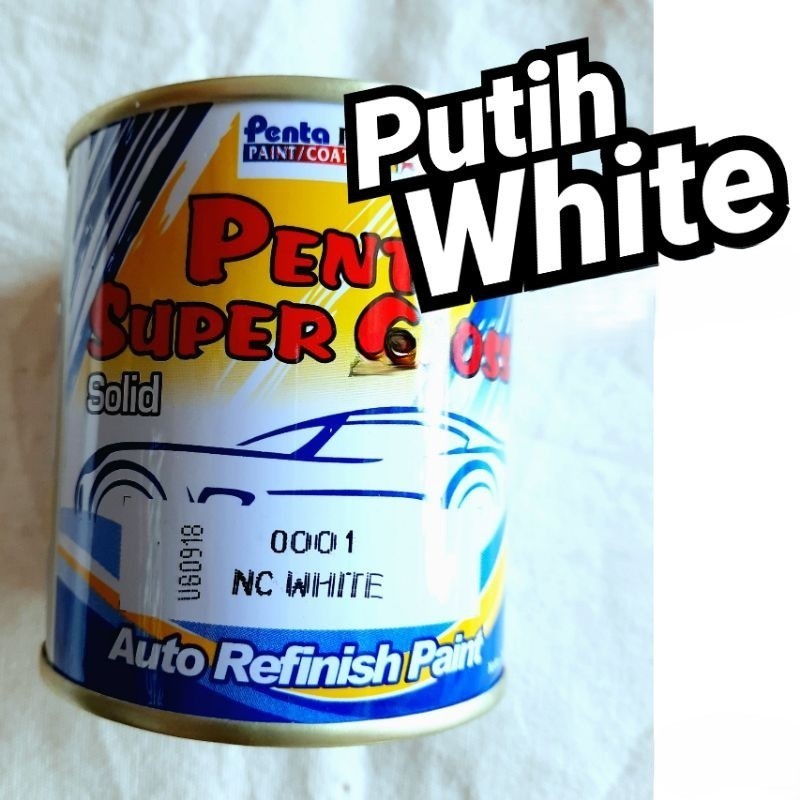 Penta super gloss solid paint nc white 0001 (200g - 1kg) | Shopee Singapore