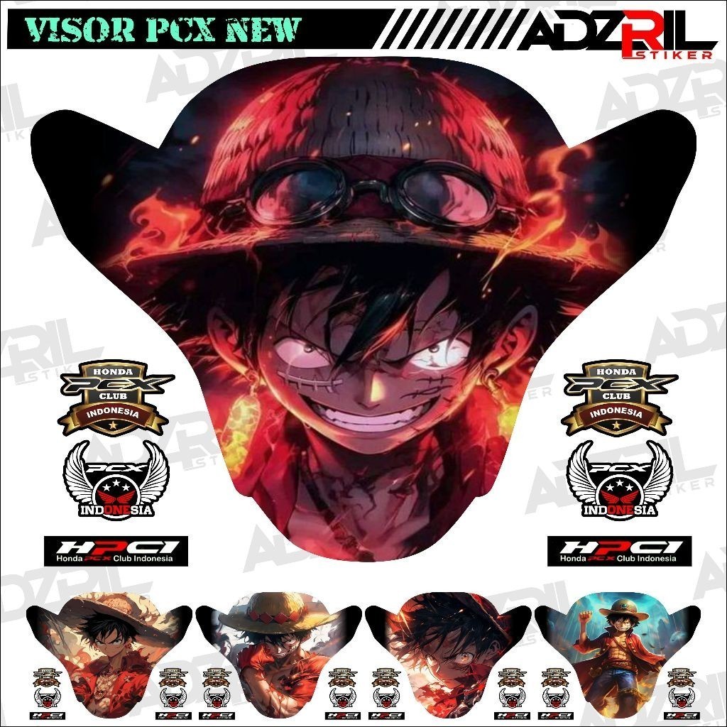 HONDA PCX 160 NEW ONE PIEACE COOL Winshield visor sticker (026 ...