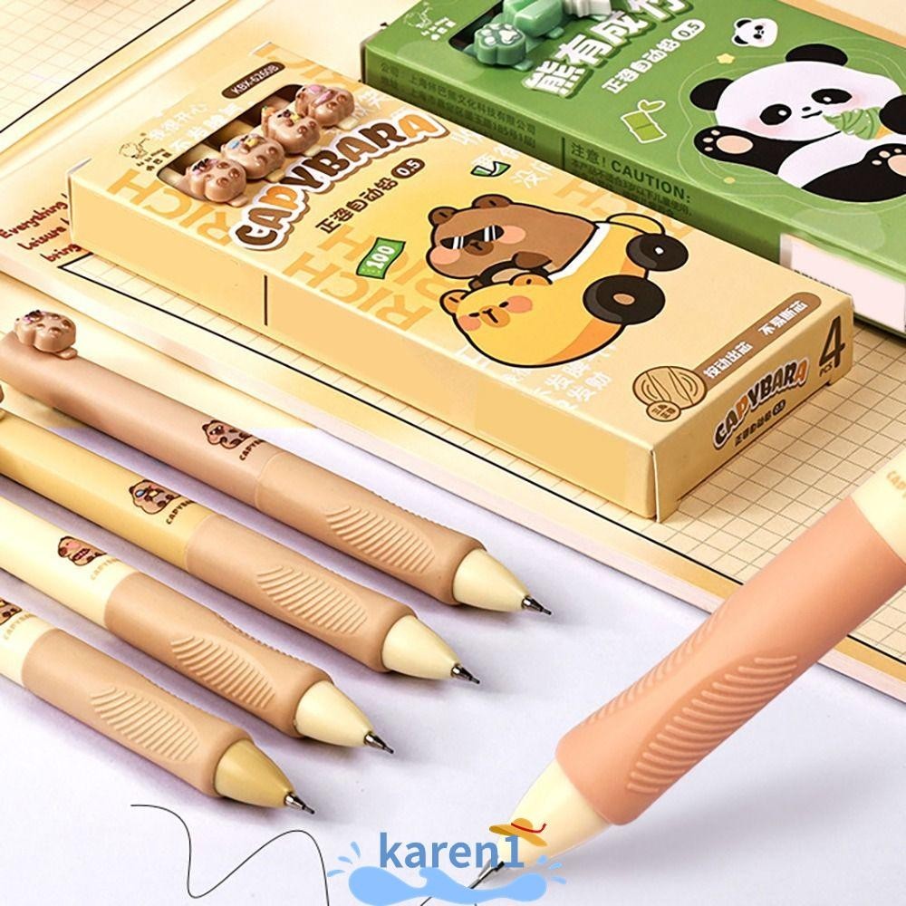 KA Mechanical Pencil, 0.5MM Soft Grip Automatic Pencil, Cartoon Grip ...