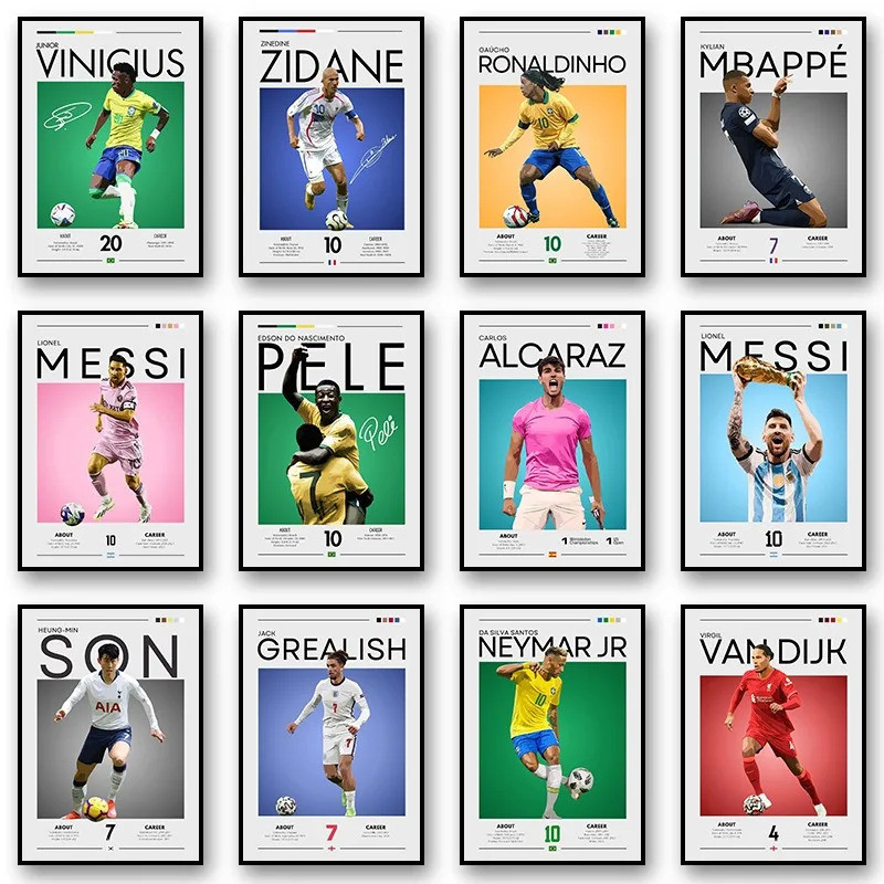 World Famous Football Player Soccer Star Sports Posters and Prints ...