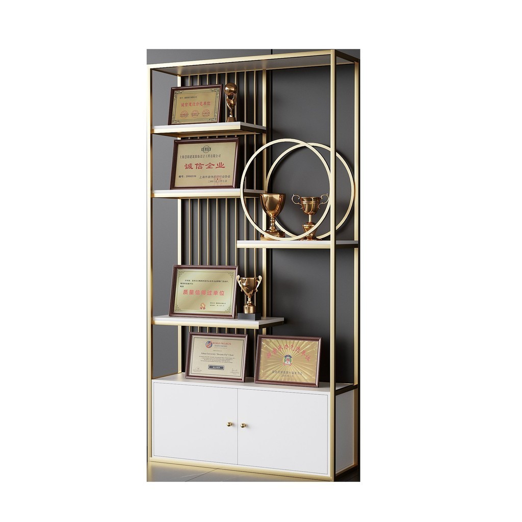 YQ/Honor Wall Display Stand Company Trophy Medal Certificate Display ...