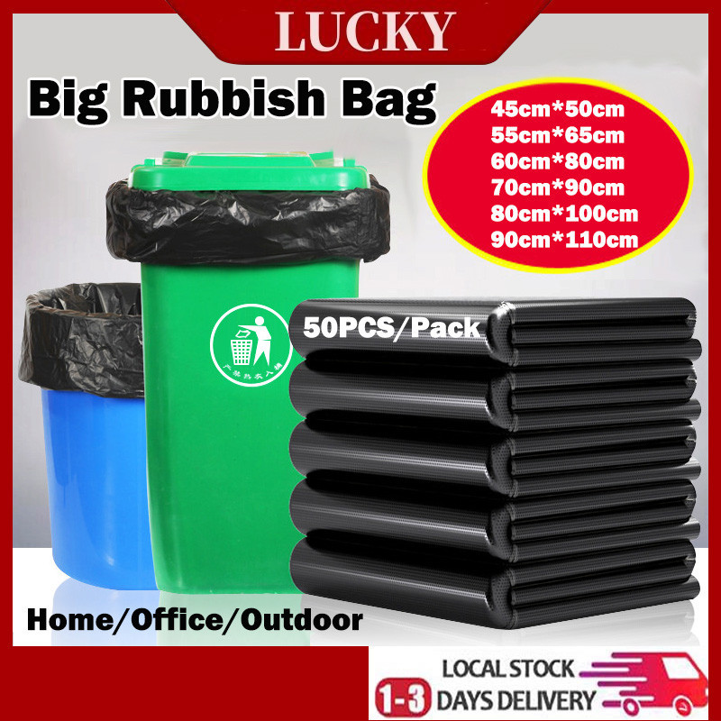 【SG Seller 🚚】Big Rubbish Bag / Trash Bag / Heavy Duty Garbage Bag For ...