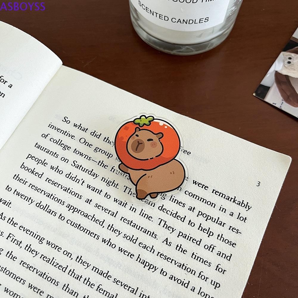 ASBOYSS Acrylic Capybara Pin, Breastpin Cute Fruits Capybara Brooch ...