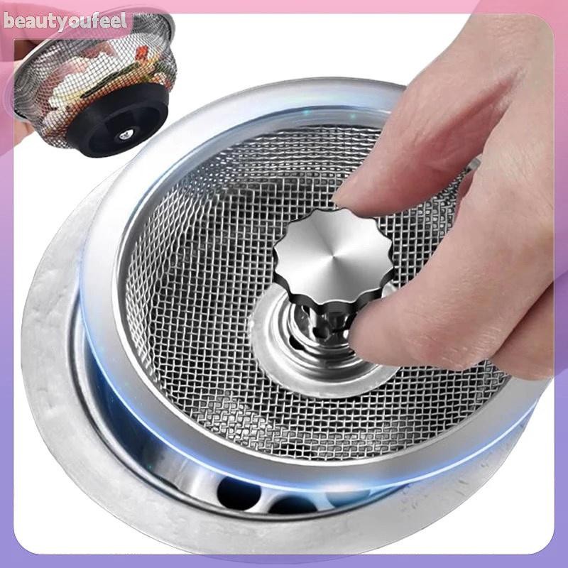 [Beautyoufeel] Stainless Steel Kitchen Sink Filter Mesh Sink Sewer ...