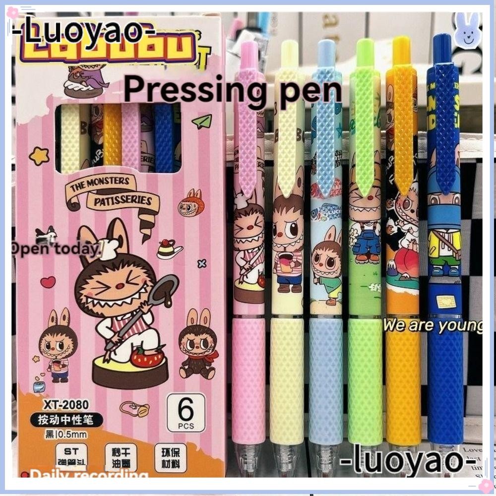 LUOYAO Labubu Gel Pens, Cartoon Handwriting Ballpoint Pen, Kawaii ...