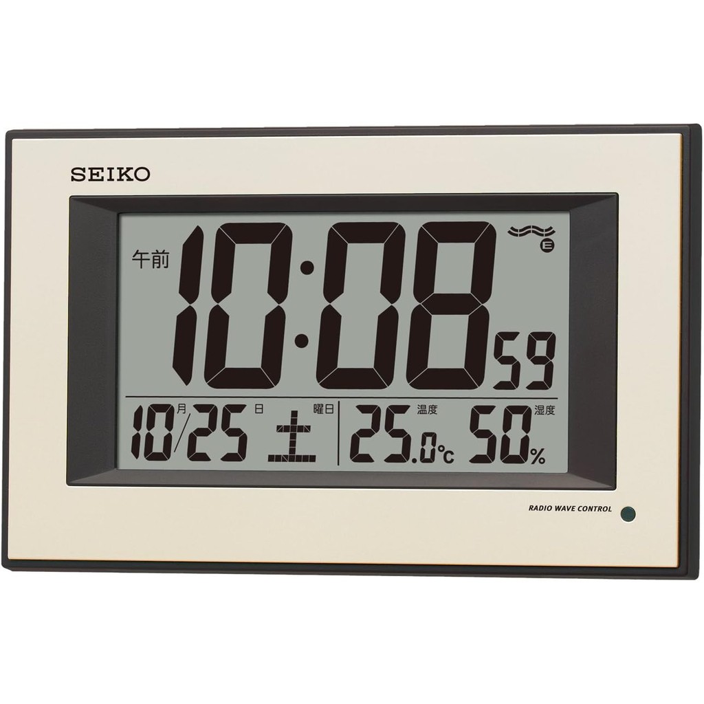 【Direct from Japan】Seiko clock wall clock auto light up Atomic Digital ...