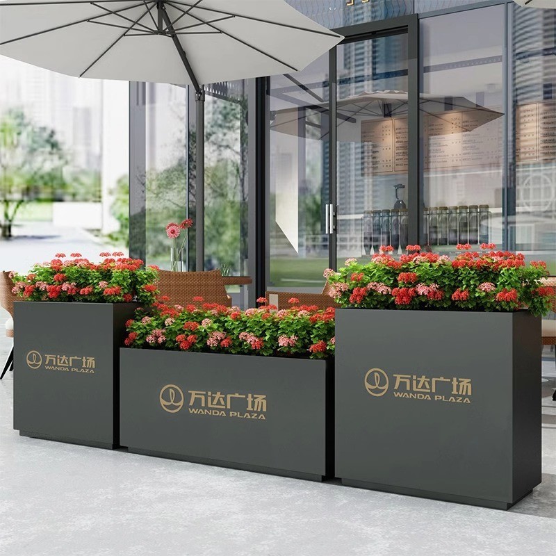 [48H Shipping] Outdoor Wrought Iron Stainless Steel Flower Box ...