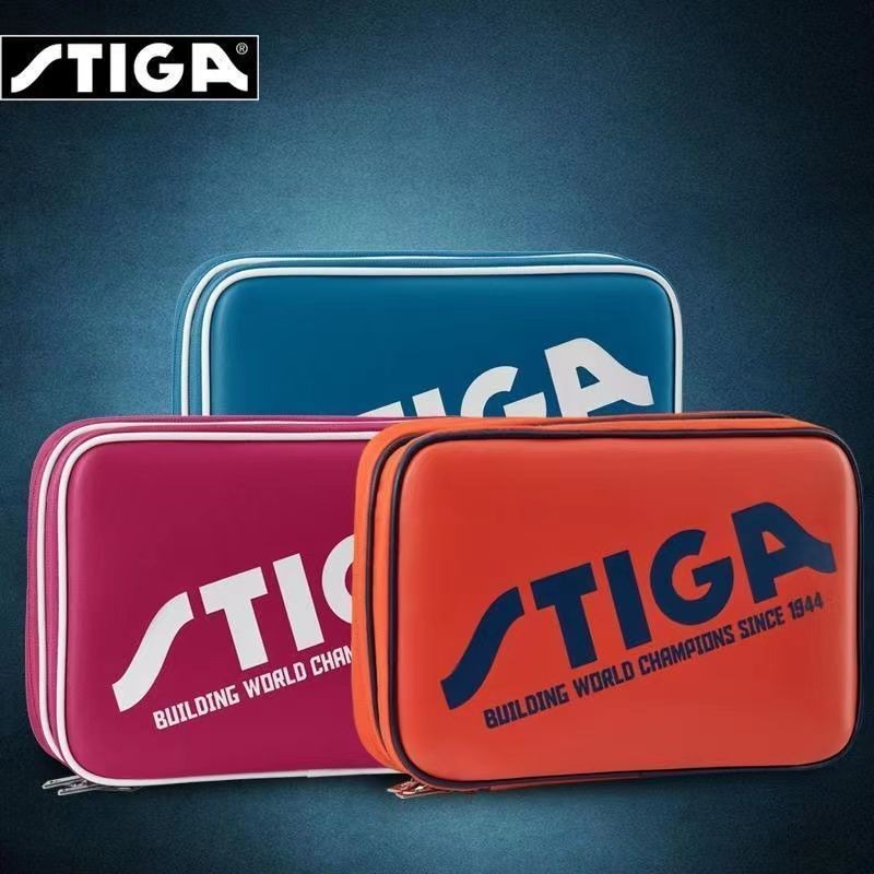 Authentic STIGA Stiga Table Tennis Racket Cover Square New Double Layer ...