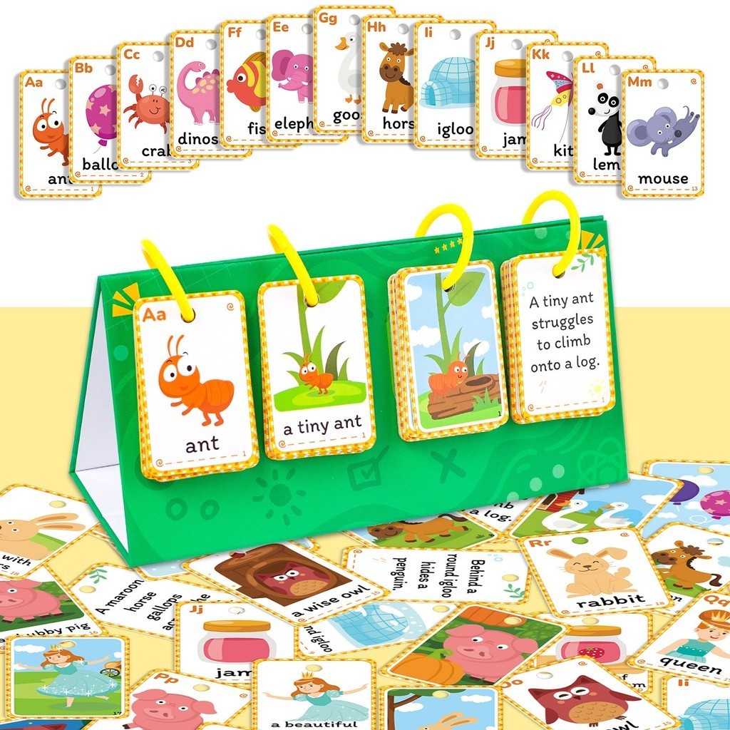 Children Learning Phrases Flashcards Homeschool Double Side Educational ...