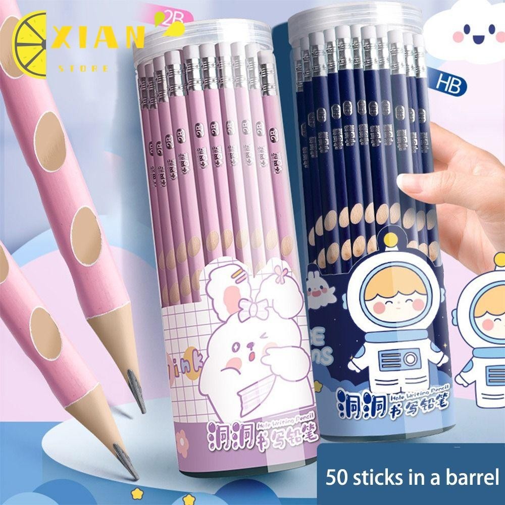 XIANS 12/50PCS 2B Pencil, Exam Specific Professional Drawing Pencil ...