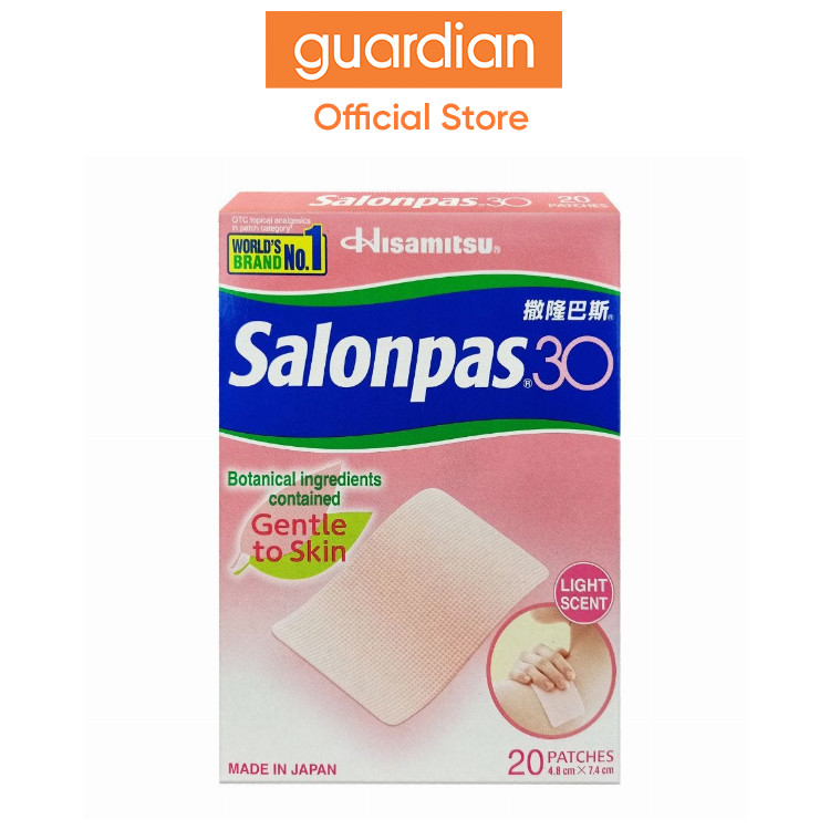 Salonpas Pain Relieving Patch 30 20pcs | Shopee Singapore