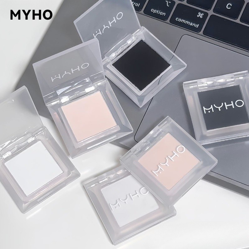 MYHO Eyeshadow Single Color Matte Highlight Smokey Eyeshadow Palette ...
