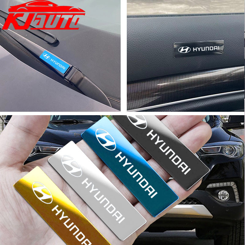 Hyundai Car Body Fender Side Metal Emblem Sticker Auto Window ...