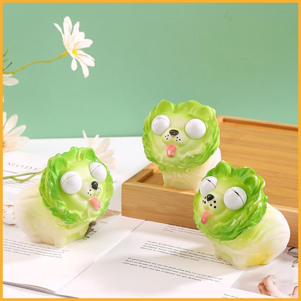 Animals Squeeze Toy Cartoon Cabbage Dog Fidget Squeeze Toys Soft Mochi ...