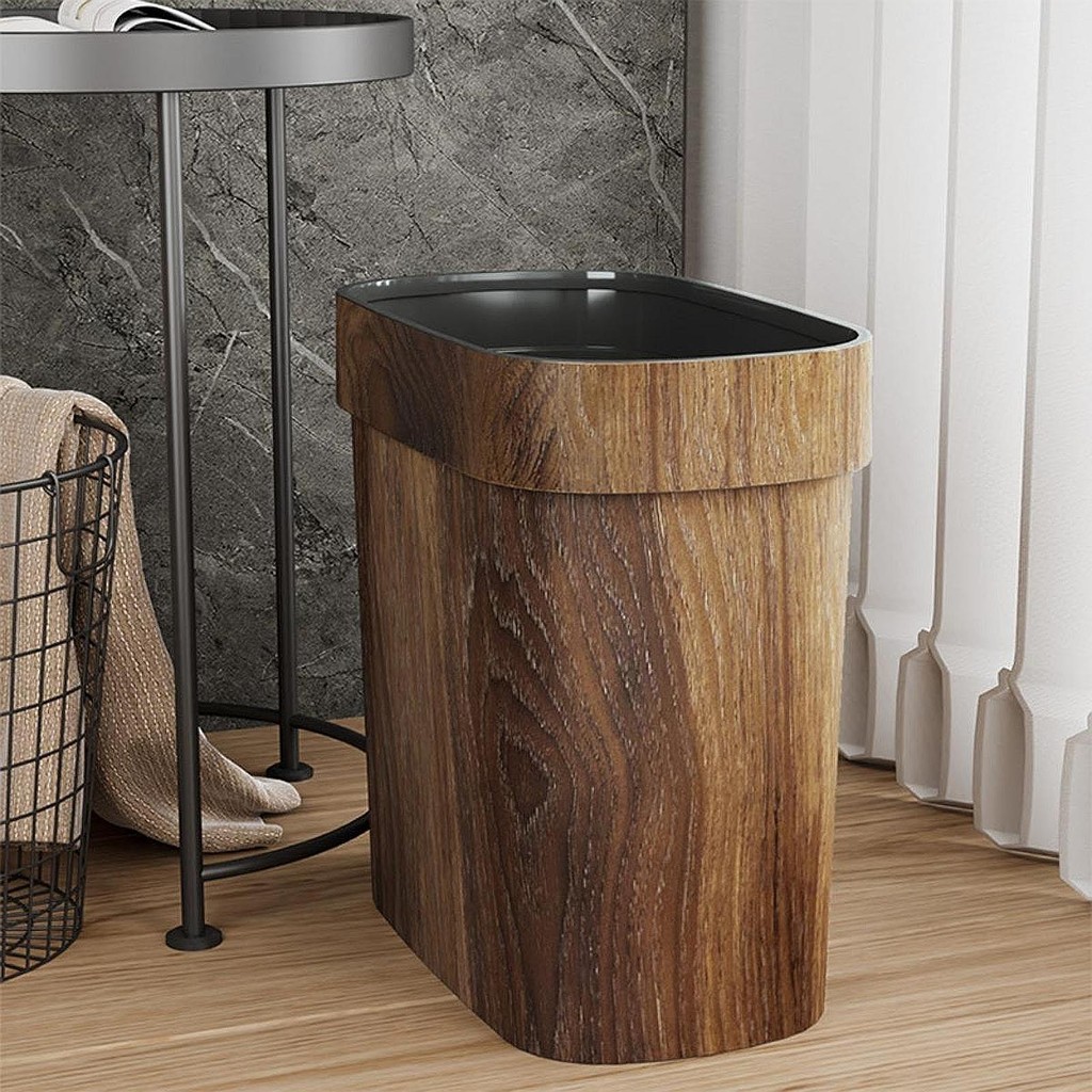 [Homyl478] Garbage Bin Rectangular Trash Bin with Open Bin for Office ...