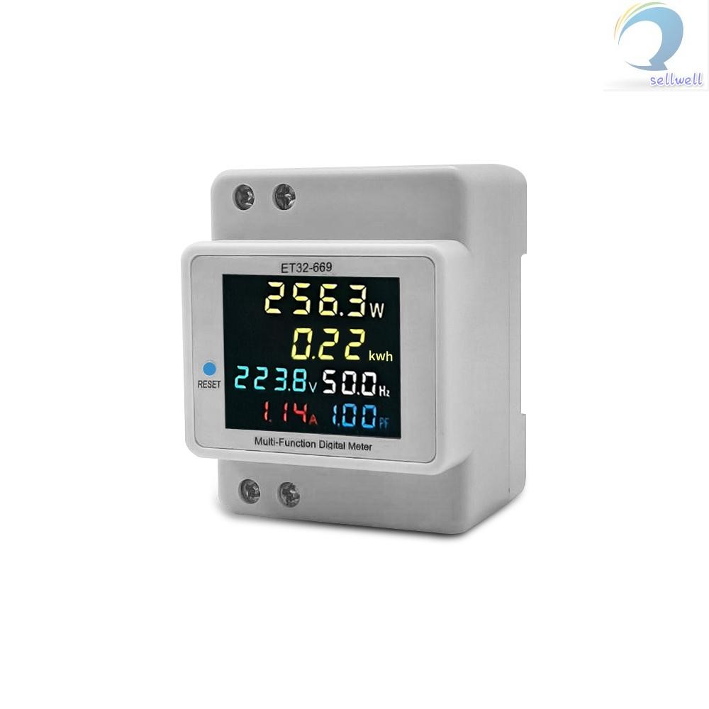 Digital Single Phase Energy Meter Household Electricity Usage Monitor ...