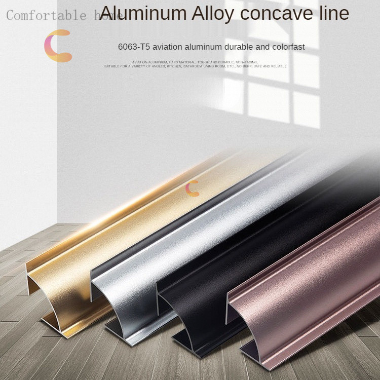 Concave Line Decorative Strip Corner Protection Strip Aluminum Alloy ...