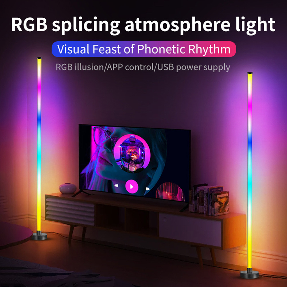 Atmosphere Night Light RGB LED Floor Lamp Remote APP Control Music Sync ...
