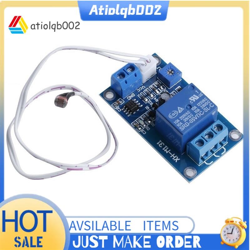 12V Light Control Switch Photoresistor Relay Module Detection Sensor XH ...