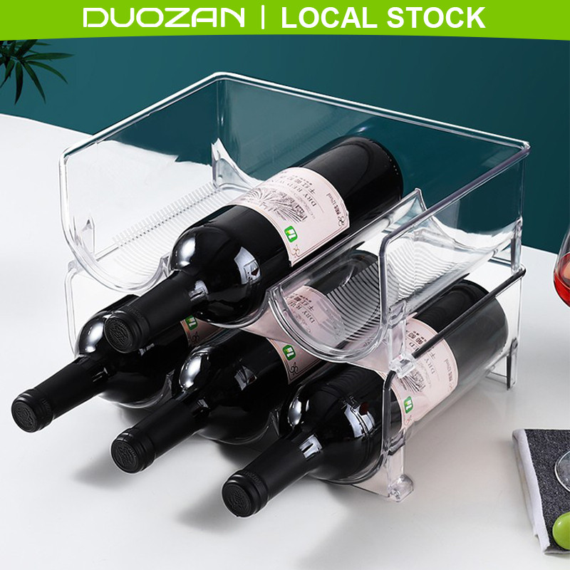 DUOZAN Stackable Wine Holder Rack Water Bottle Organiser Water Bottle ...