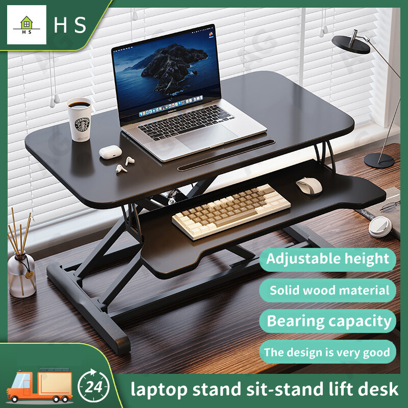 Adjustable laptop stand sit-stand lift desk Desktop Standing Desk ...