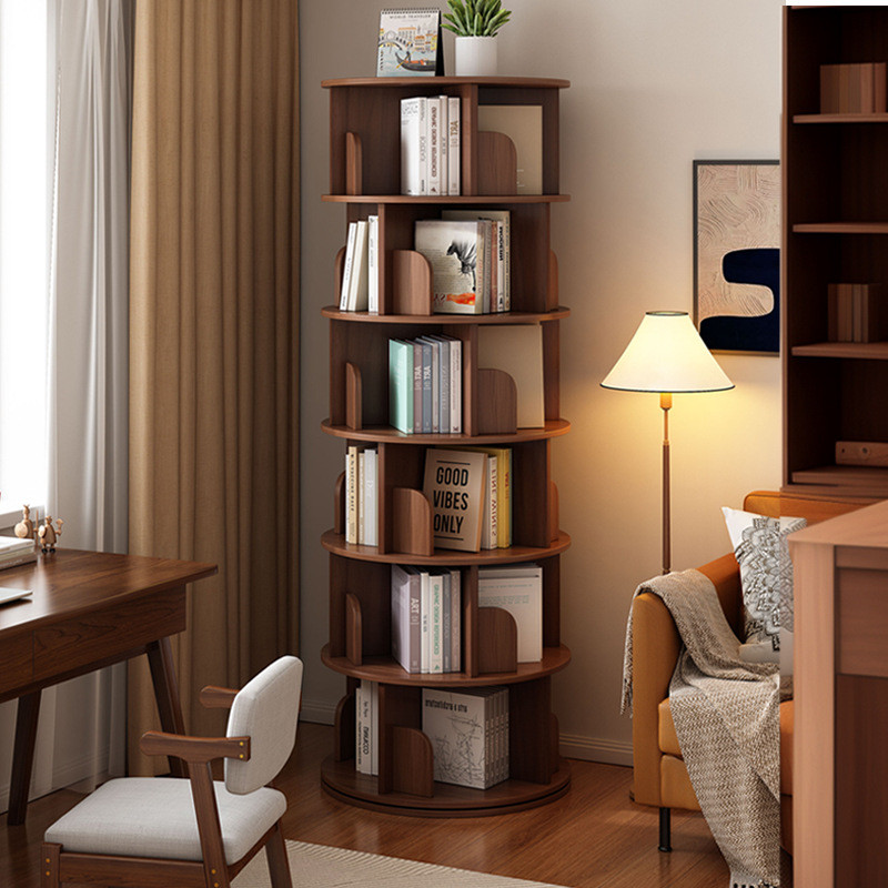 [48H Shipping] Rotating Bookshelf Simple Modern Household Multi-layer ...