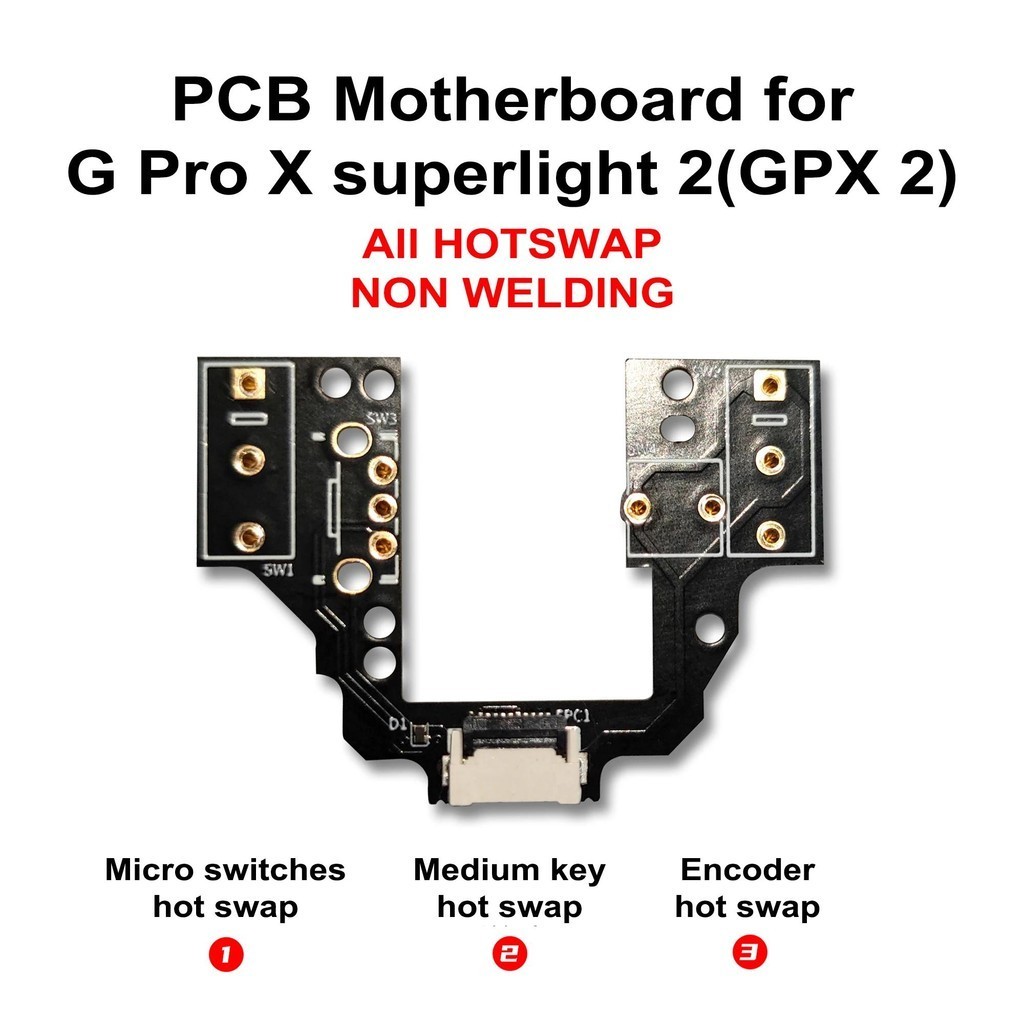 Mouse All HOTSWAP PCB Motherboard For G Pro Wireless X Superlight GPX GPW 2 Mechanical Micro ...
