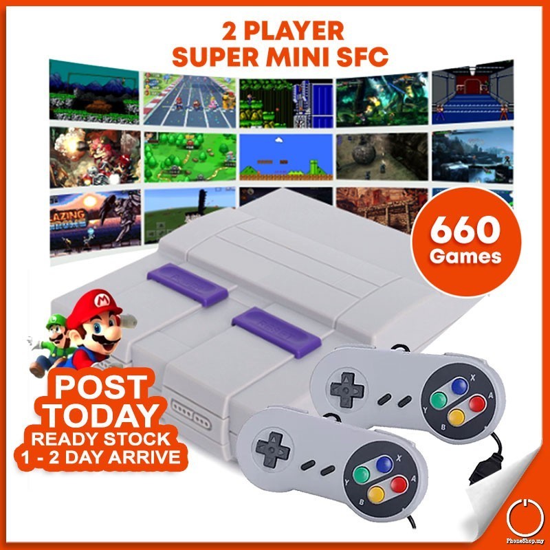 821 Classic Games Retro 2 Player Console Handheld Video AV TV Gamepad ...