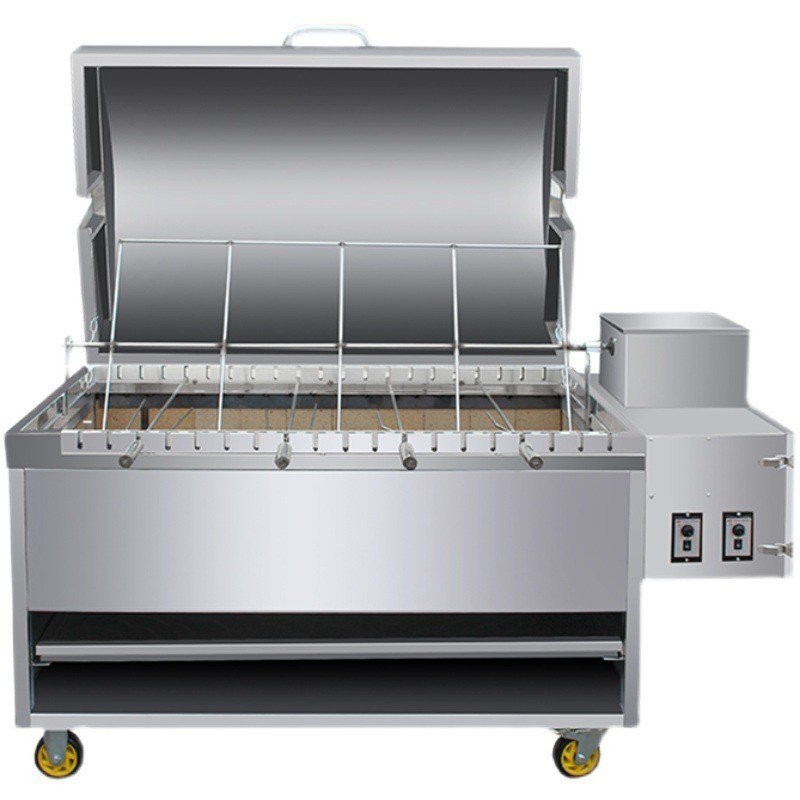 Full-Automatic Commercial Charcoal Gas Smoke-Free Roast Whole Sheep ...