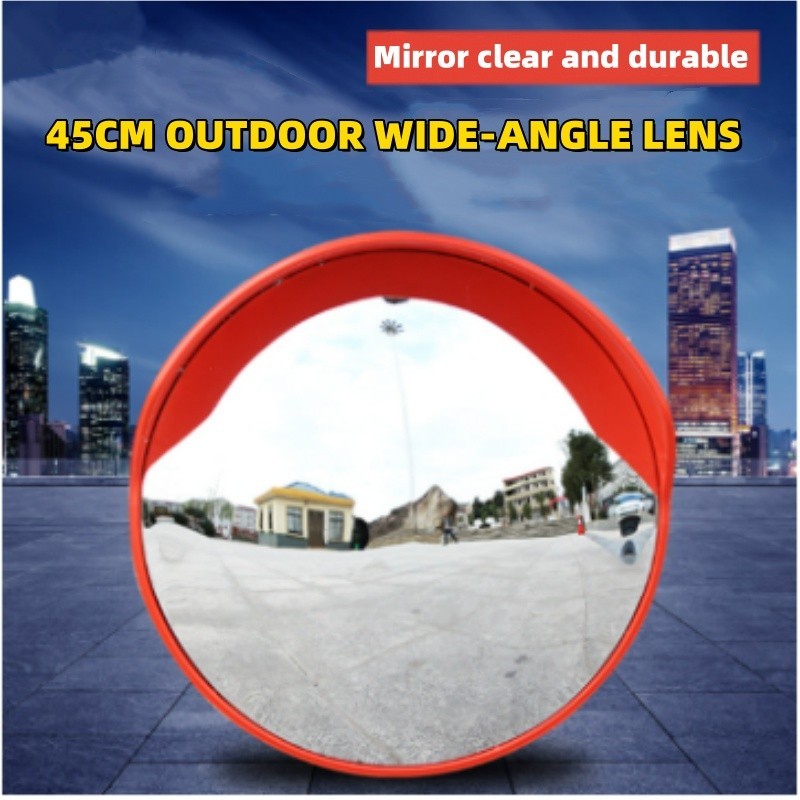 45CM high-definition indoor and outdoor traffic wide-angle mirror road ...