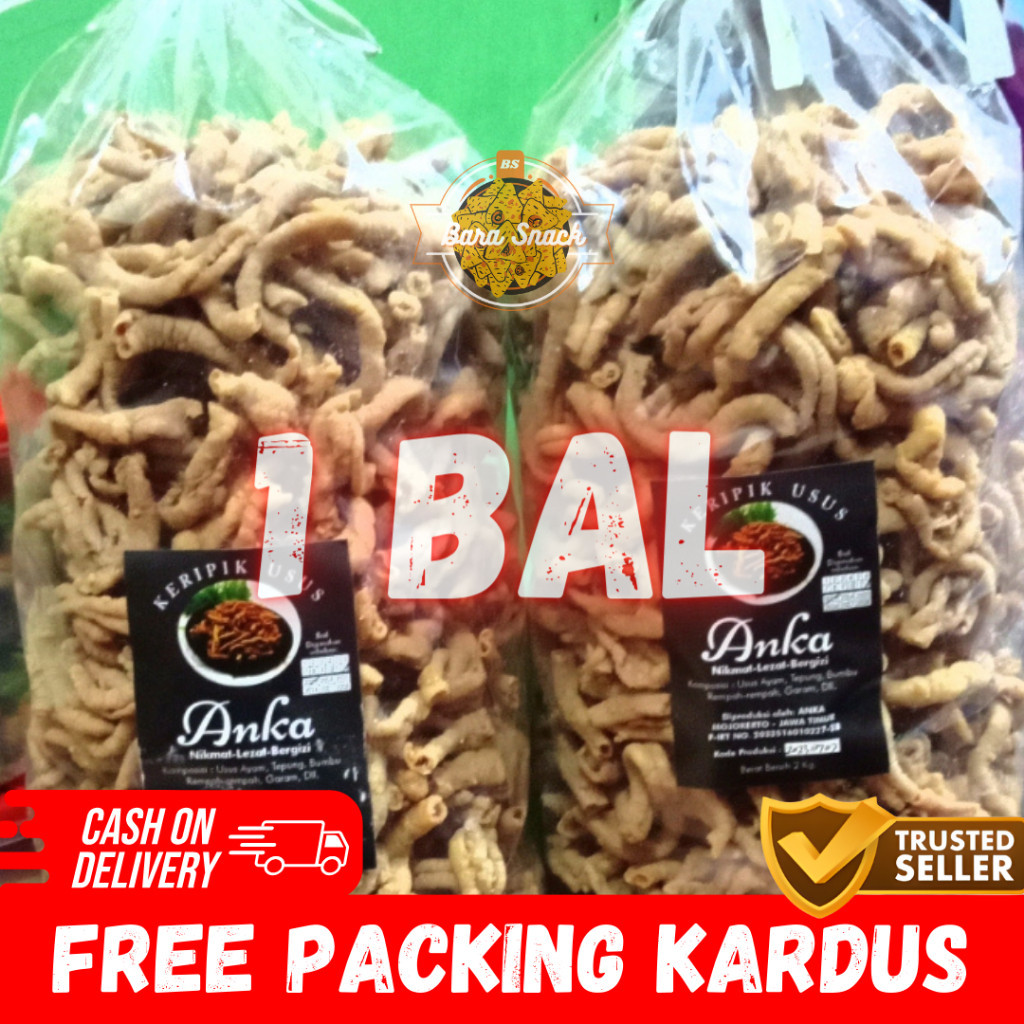 [1BAL] Premium Anka Cap Intestine Chips 2KG/Crispy Chicken Intestine ...