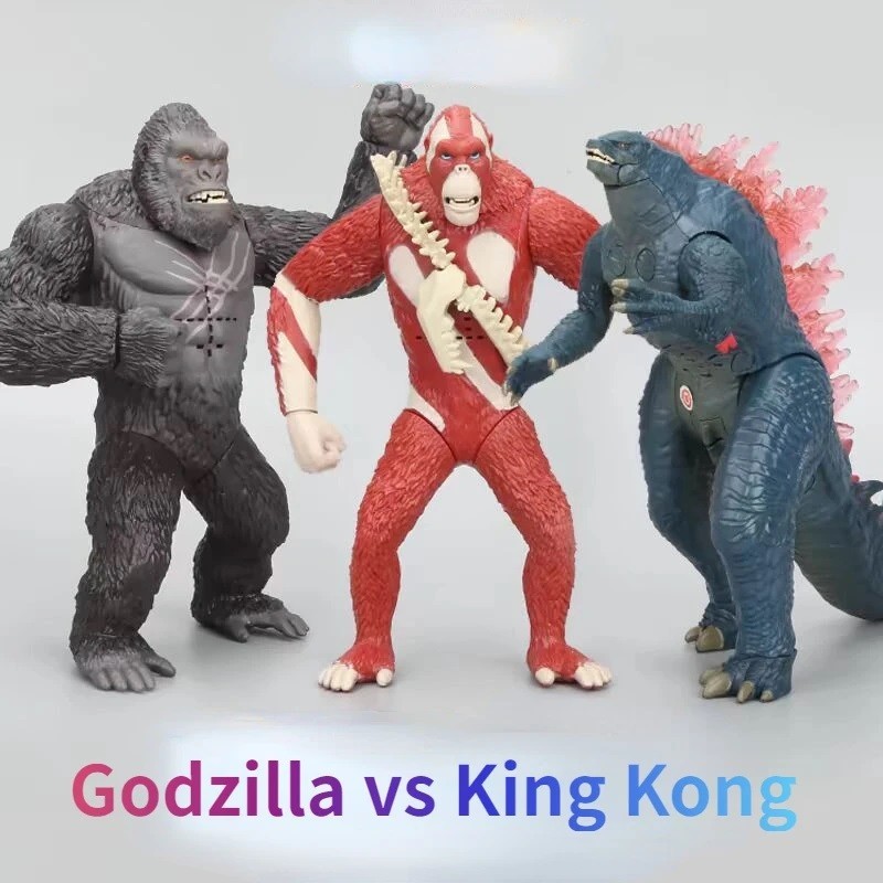18CM Godzilla VS Kong Movable Joint Model Toy Godzilla Dinosaur Scar ...