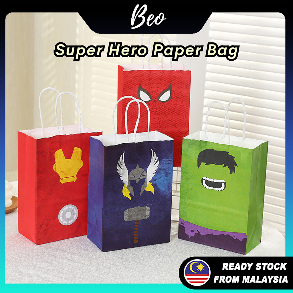 A5 Super Hero Avengers Paper Bag Cartoon Kid Kindergarten Children ...