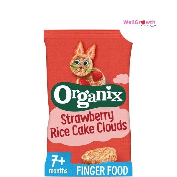 Organix - Rice Cakes, Strawberry Rice Cake Clouds (40g) | Shopee Singapore