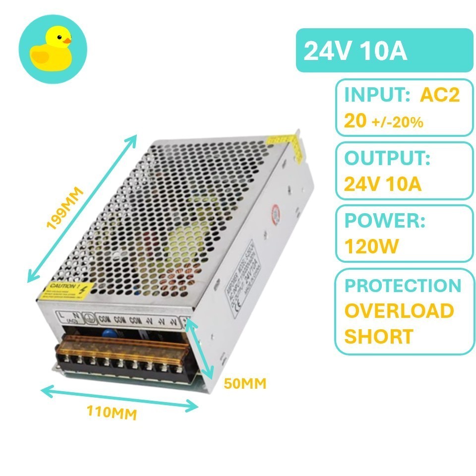 24V 10A SMPS Switch Mode Power Supply | Shopee Singapore