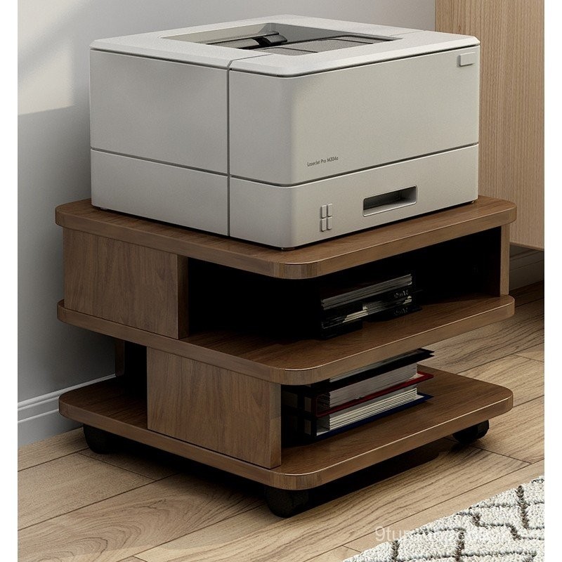 Office Printer Stand Floor Table Under Copier Holder Mobile with Wheels ...