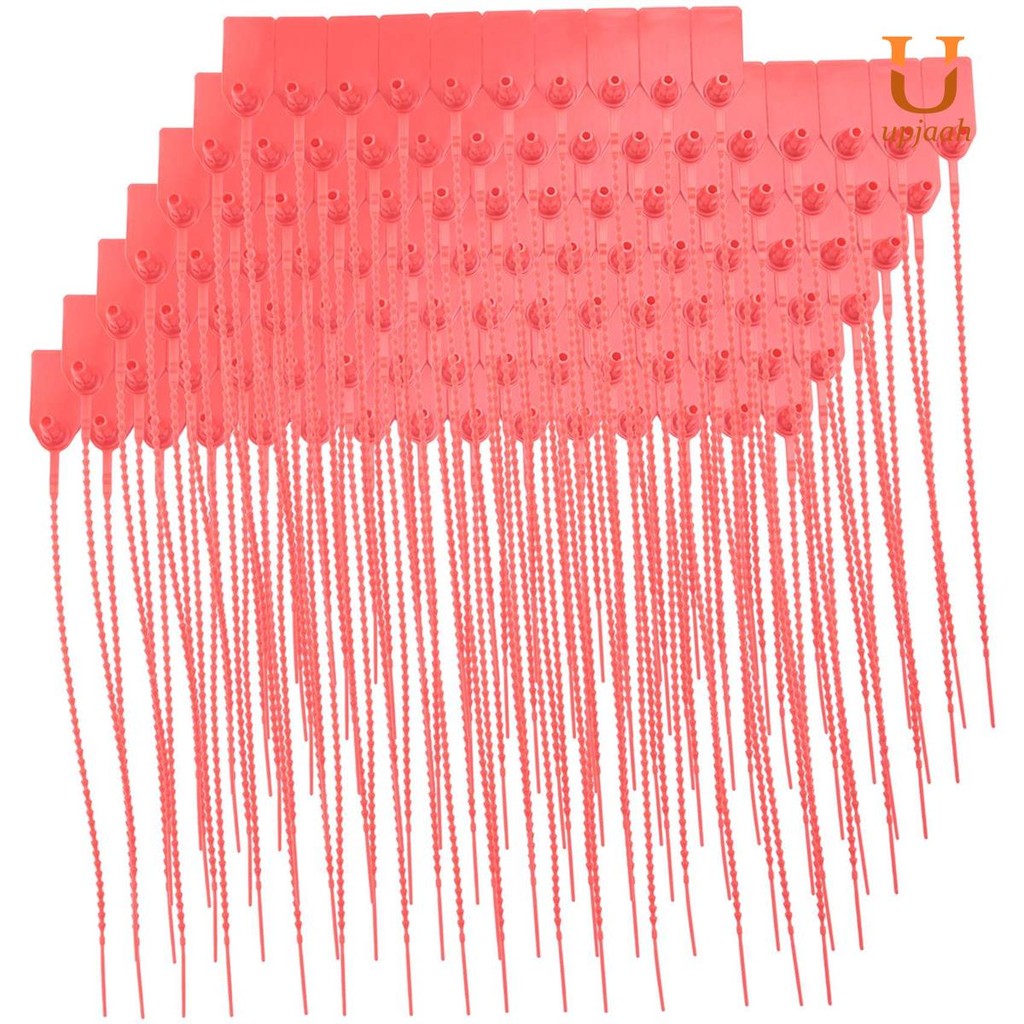 100 Piece Plastic Tamper Seals Numbered Zip Ties Tags For ,Shipping ...