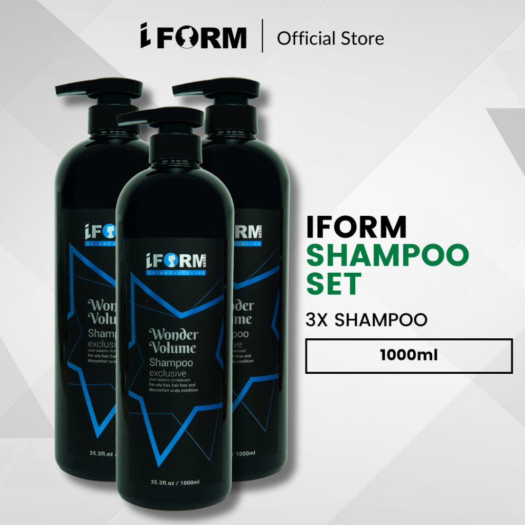 IFORM Hair Shampoo Trio Set (1000ml) | Shopee Singapore