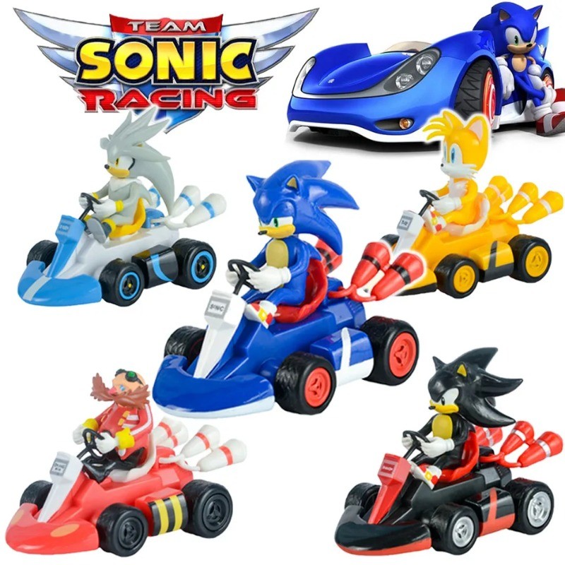 Sonic Pull Back Car Miles Prower Tails Dr Eggman Shadow the Hedgehog ...