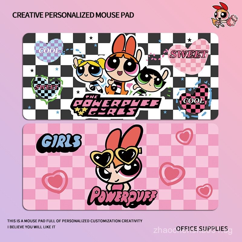 The Powerpuff Girls Mouse Pad Oversized Cartoon Cute Girl Large ...