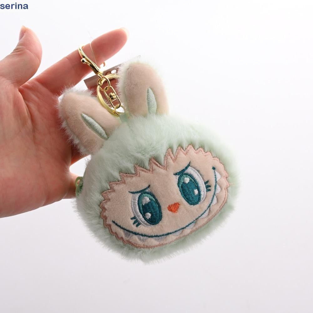 SERINA Labubu Plush Stuffed Doll, Fluffy Soft Labubu Coin Purse, Kawaii ...