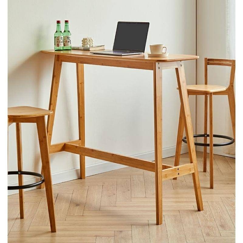 Bar counter table wall facing high foot bar table small bar table Solid ...