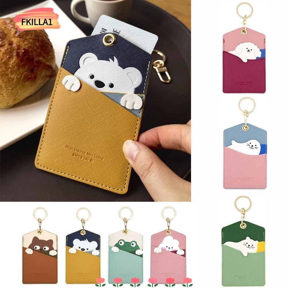 FKILLAONE Animal Card Holder Creative ID Protection Cover Elevator Card ...