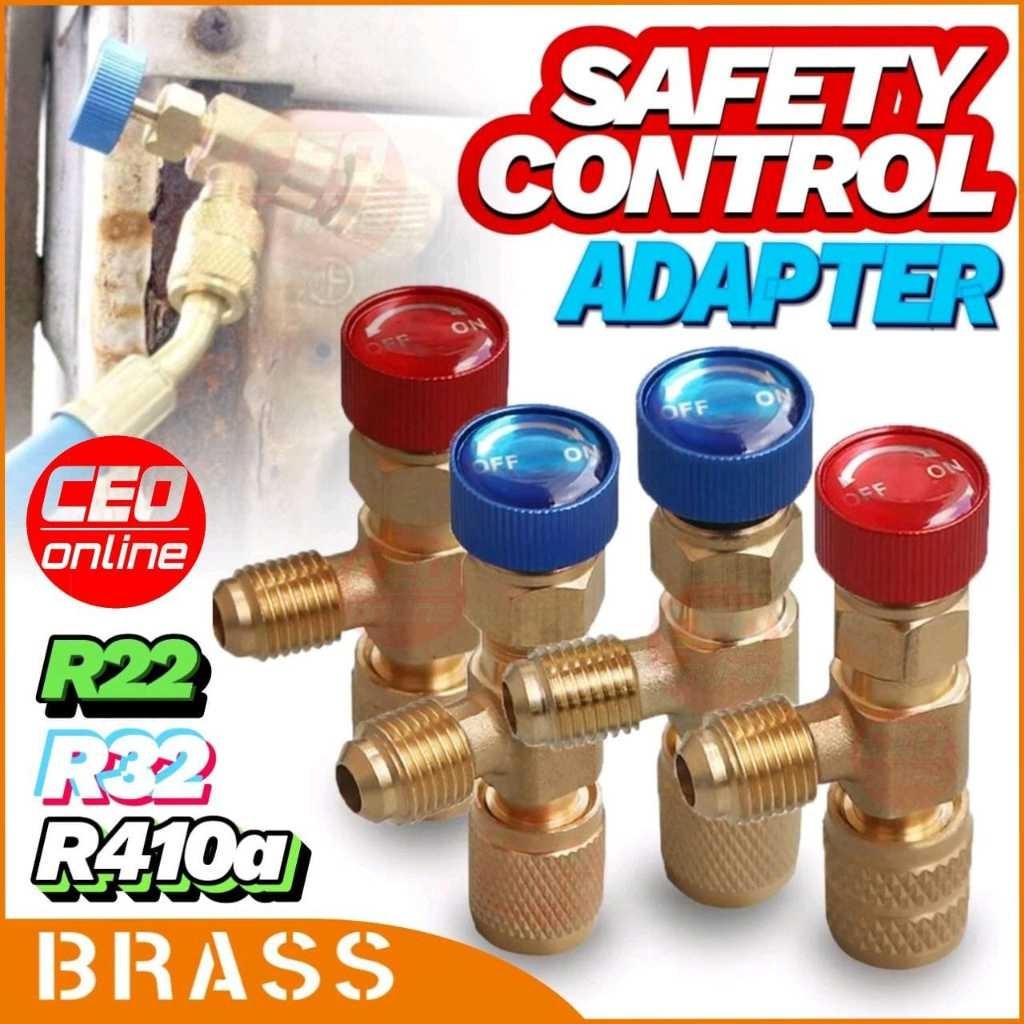 CEO 🇸🇬 Safety Valve Adapter R410a R22 R32 Refrigerant Charging ...
