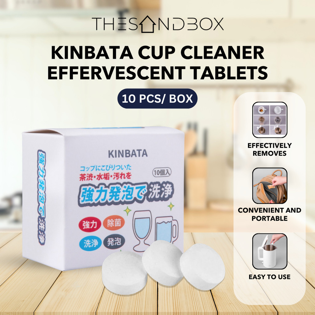 Kinbata Cup Cleaner Effervescent Tablets 10 Pcs/1 box - Tea Coffee ...