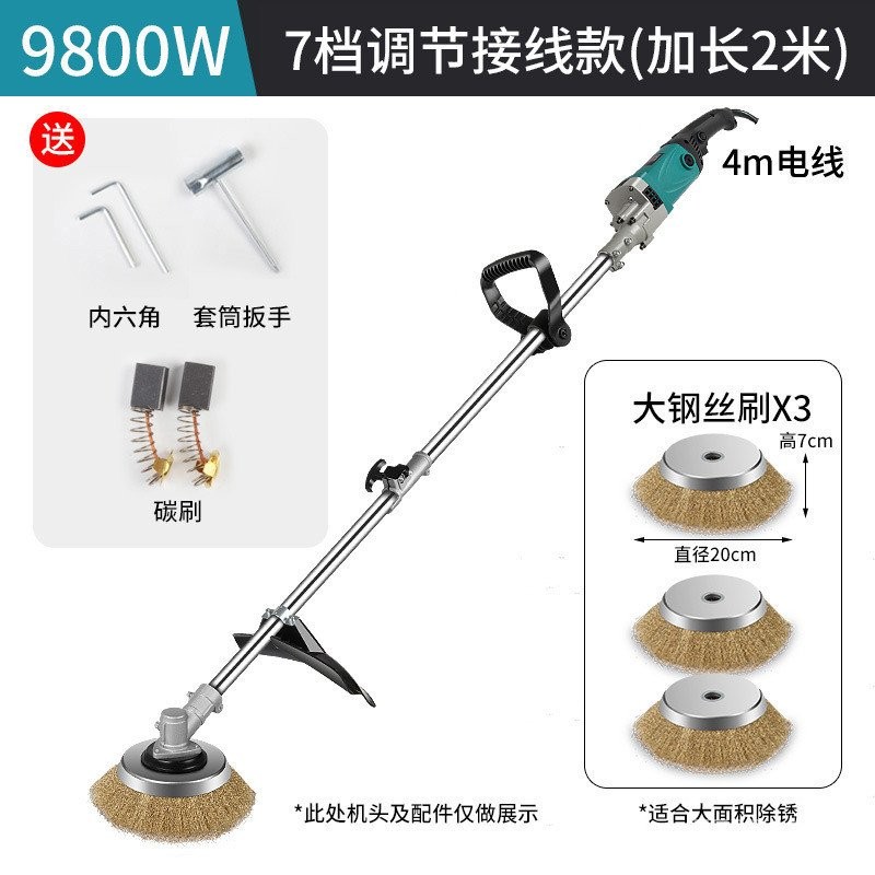 Steel Wire Brush Polishing Machine Rust Remover Rust Removal Machine ...