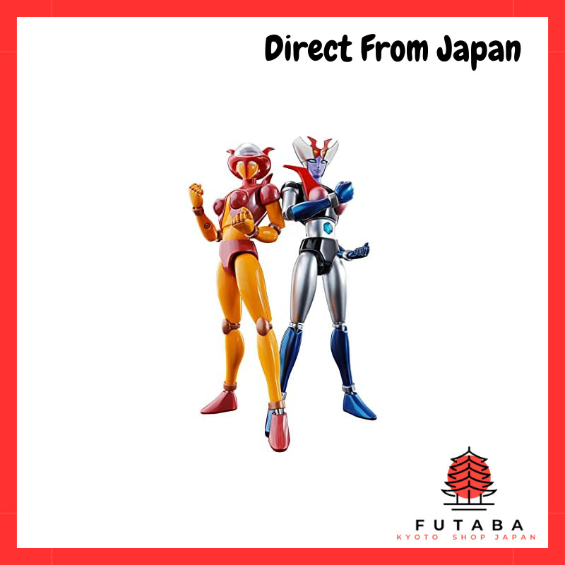 TAMASHII NATIONS Soul of Chogokin Mazinger Z GX-08R Aphrodai A vs GX-09R Minerva X 160mm Die ...