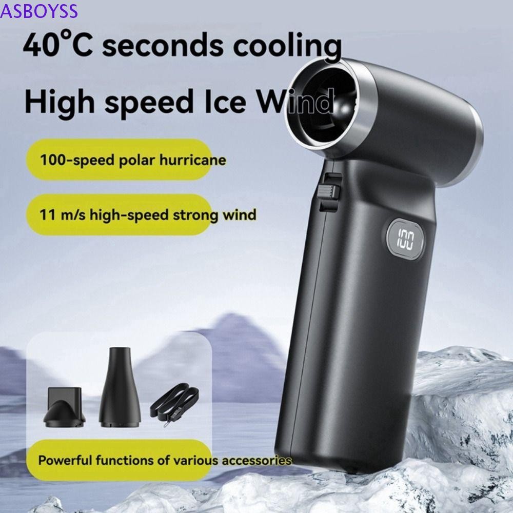 ASBOYSS Mini Turbo Violent Fan, 100 Wind Speeds 110000 RPM Portable ...